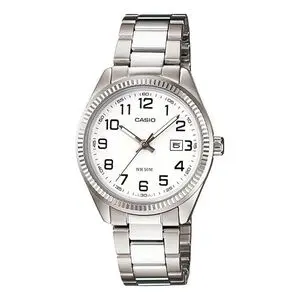 Casio Stainless Steel Strap Analog Watch - White