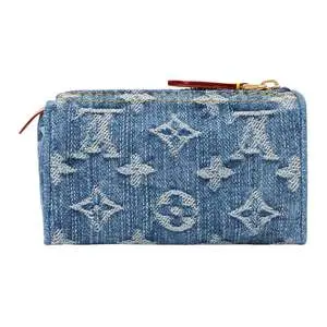 LOUIS VUITTON Monogram Denim Trouseau Speedy Pouch - Blue
