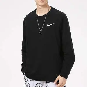 Nike Long Sleeve Casual Sports Knit Pullover - Black