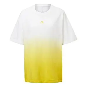 CONVERSE Logo Printing Gradient Short Sleeve T-shirt - Yellow