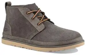 UGG Neumel Unlined Leather Lace-up Boots - Grey