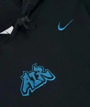 Nike X Off-white Fleece Hoodie Blue
