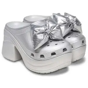 CROCS Siren Metallic Bow Clogs