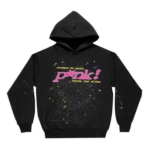 SP5DER P*nk Hoodie - Black