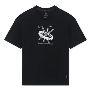 LI-NING X Glare Way Of Wade Graphic T-shirt 'black - Black/multi-color