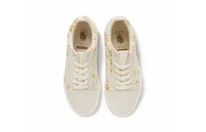 VANS Old Skool Printed Sneakers - Cream/yellow
