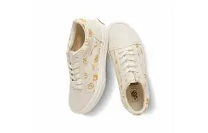 VANS Old Skool Printed Sneakers - Cream/yellow
