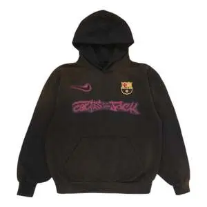 Nike Fc Barcelona X Cactus Jack Hoodie - Black