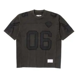 Supreme X Mm6 Maison Margiela Cotton Football Jersey - Black