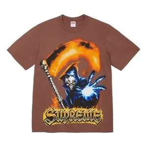 Supreme Ss26 Grim Reaper T-shirt - Brown