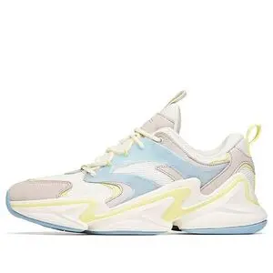 ANTA Athletic Lace-up Sneakers - White/blue/beige