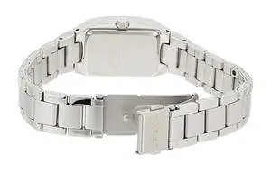 Casio Analog Quartz Watch With Metal Bracelet And White Dial