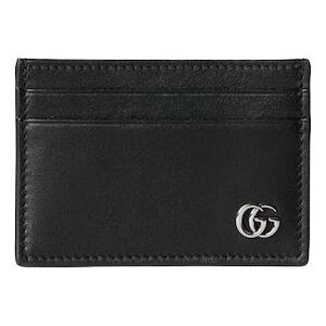 Gucci 26 Gg Marmont Card Case With Money Clip - Black