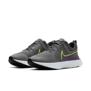 Nike React Infinity Run Flyknit 2 Athletic Sneakers - Gray/grayyellow