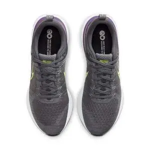 Nike React Infinity Run Flyknit 2 Athletic Sneakers - Gray/grayyellow