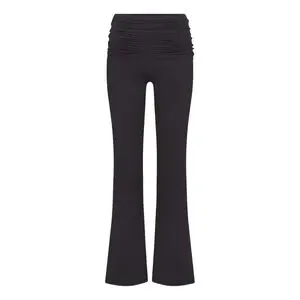 Nike X Skims Matte Foldover Slim Flare Legging - Obsidian