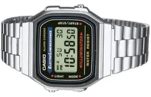 Casio Digital Stainless Steel Bracelet Watch
