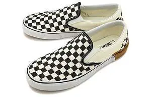 VANS Classic Slip-on Checkerboard Gum Block - Black