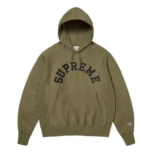 Supreme Champion Hooded Sweatshirt - Olive