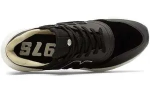 NEW BALANCE 997s Saffiano Leather Sneakers - Black