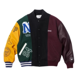 Supreme X Mm6 Maison Margiela Split Varsity Jacket - Multicolor