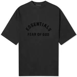 Fear Of God Ss24 Spring Printed Logo T-shirt 'jet