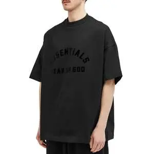 Fear Of God Ss24 Spring Printed Logo T-shirt 'jet