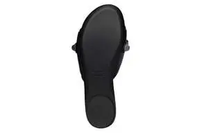 Balenciaga Cagole Flat Sandals - Black