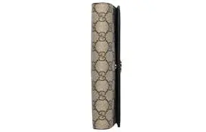 Gucci Gg Marmont Chain Wallet 'beige Ebony