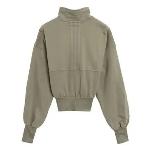 Adidas X Moon Boot Leggrn Crop Half Zip Sweatshirt
