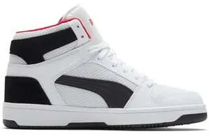 PUMA Rebound Layup Mesh High Top Sneakers - White/black
