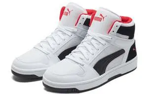 PUMA Rebound Layup Mesh High Top Sneakers - White/black