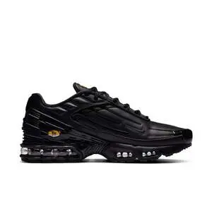 Nike Max Plus 3 Leather "triple " Sneakers - Black