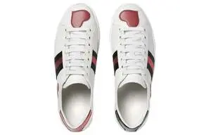 Gucci Ace Low Sneaker With Heart Detail