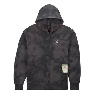 JORDAN X J Balvin Fw22 Logo Tie Dye Hoodie - Flat Pewter