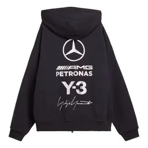 Adidas Y-3 F1 Mercedes Track Zip Hoodie - Black