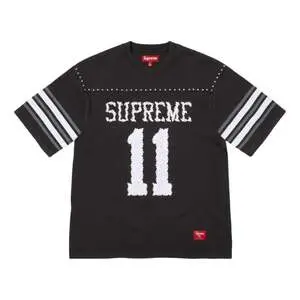 Supreme Ss26 Studded S/s Football T-shirt - Black