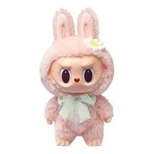 POP MART The Monsters Labubu Mokoko Close To Sweet Vinyl Plush Doll - Pink