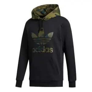 Adidas Originals Camo Oth Athletic Casual Hooded Pullover Hoody - Black
