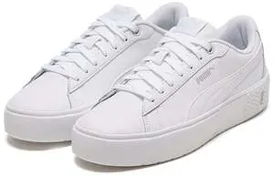 PUMA Smash Platform V2 Sneakers - White/silver