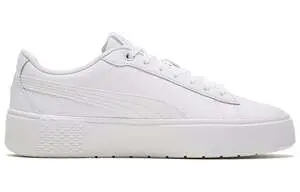 PUMA Smash Platform V2 Sneakers - White/silver