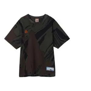 Nike Men's Nike Acg Series Colorblock Round Neck Short Sleeve Black T-shirt Default Color
