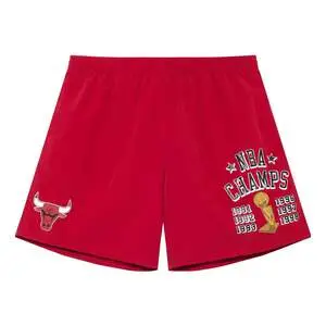 Mitchell & Ness X Nba Chicago Bulls Heritage Woven Shorts - Red