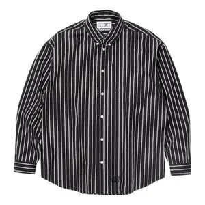 Supreme X Mm6 Maison Margiela Stripe Shirt - Black
