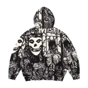 Supreme X The Misfits Ss26 Zip Up Hooded Sweater