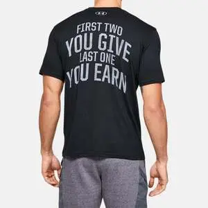Under Armour Project Rock Bsr Short Sleeve Tee - Black