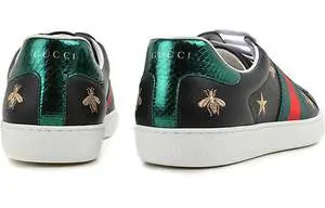 Gucci Ace Embroidered Bees And Stars Sneakers