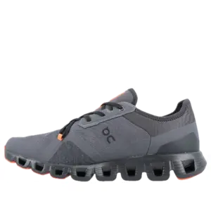On Cloud X 3 Athletic Sneakers - Grey/orange