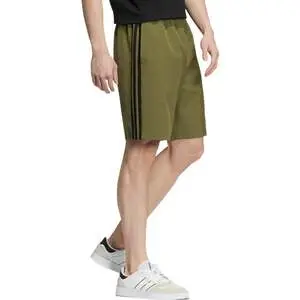 Adidas Neo Logo Micro Mark Stripe Casual Woven Shorts - Multi-color