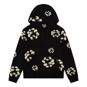 DENIM TEARS X Cactus Plant Flea Market Cotton Wreath Hoodie - Black